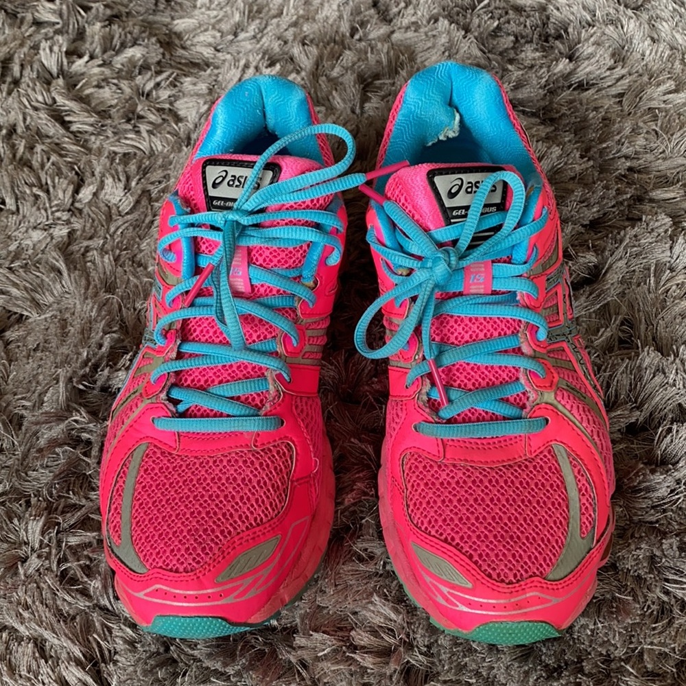 Asics Gel Nimbus Hot Pink Running Shows 7.5 - Gem